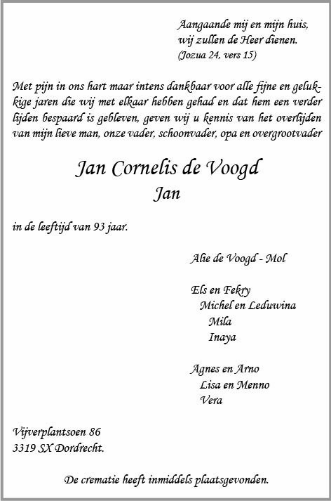 Familieberichten - DordtCentraal | Gratis huis-aan-huis-krant voor ...