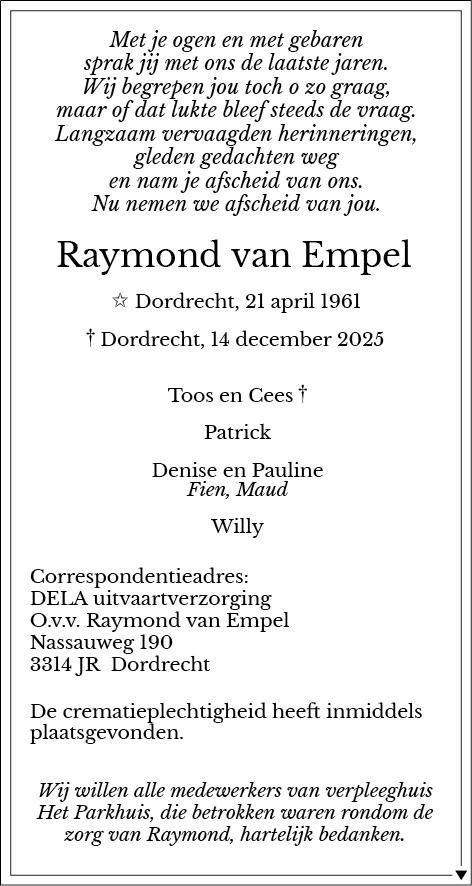 Familieberichten - DordtCentraal | Gratis huis-aan-huis-krant voor ...